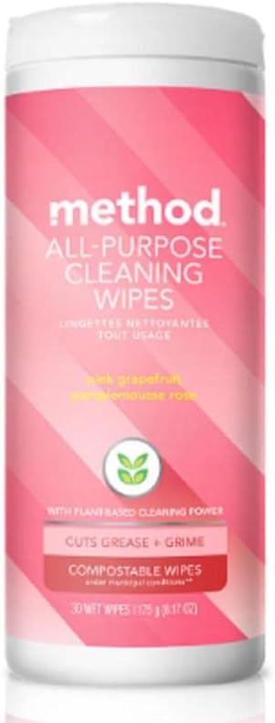 Amazon.com: Method Pink Grapefruit Scent 6.17 oz. Wipes All Purpose ...