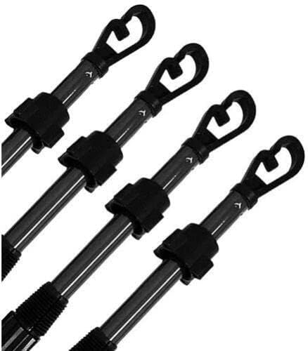 Telescopic Washing Line Prop Pole Clothesline Heavy Duty Home Garden ...