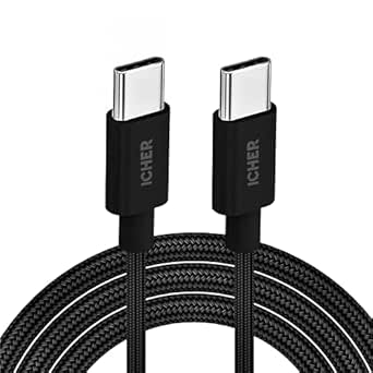 ICHER Usb Type C To Type C Braided 45W Syncining & Fast Charging 1m ...