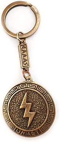 Amazon.com: Key Ring Ancient Coin Zeus Shield God Zeus Keychain ...
