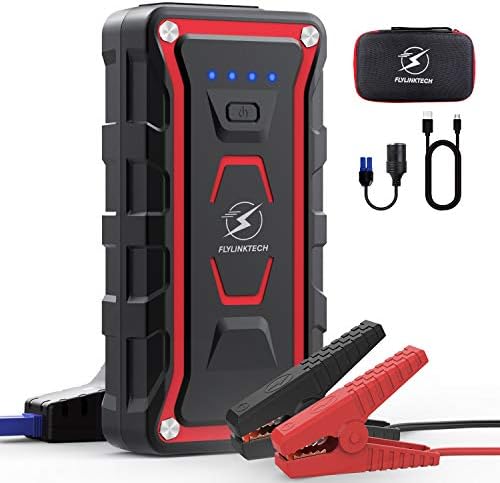 Car Jump Starter,FLYLINKTECH 1500A Peak 20000mAh (All Gas or 7.0L Diesel) 12V Safe Auto Battery ...