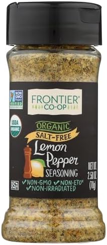 Amazon.com : Frontier, Salt Free Organic Seasoning Lemon Pepper, 2.5 Oz ...