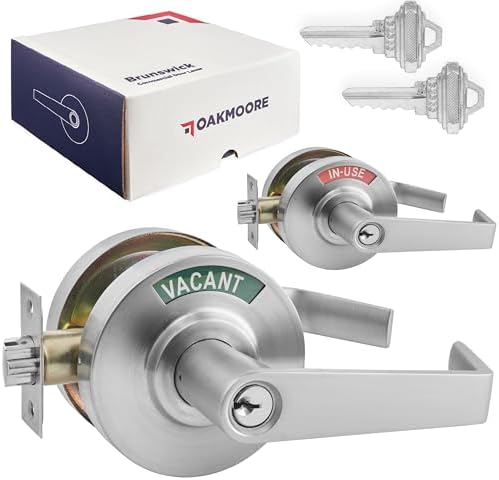 VIZILOK Privacy Indicator Lock and Lever C3FK, Large in-USE or Vacant ...
