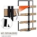 HOMCOM 4-Tier Triangle Frame Storage Shelf Bookshelf Display Unit ...