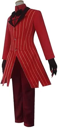 Amazon.com: KAKUKAKU Hazbin Alastor Hotel Cosplay Costume Red Jacket ...