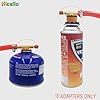 Hicello 2PCS Camping Stove Gas Fuel Canister Adapter Kit, Canister ...