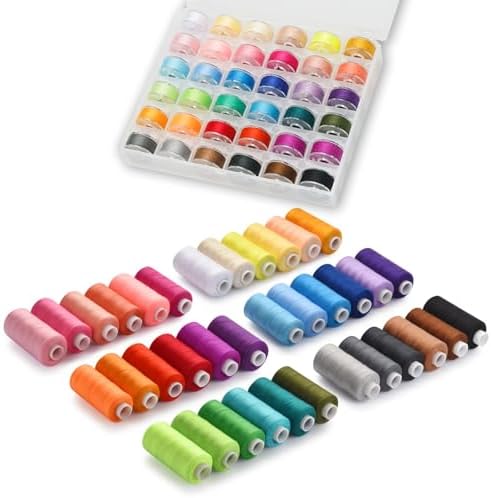 Amazon.com: Renashed 72Pcs Bobbins Sewing Threads Kit, 36 Colors Spools ...