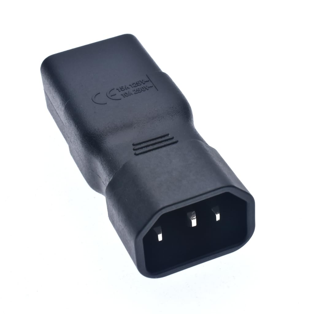 Snapklik.com : (2 Pack) Toptekits PDU UPS C14 To C19 Converter Plug ...