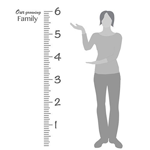 Buy Giant Vinyl Growth Chart Kit | Kids DIY Height Wall Ruler Large ...