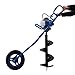 Amazon.com: JAYGOVAN 3HP 63CC Post Hole Digger Wheelbarrow 2-Stroke Gas Powered Hand Push Earth ...