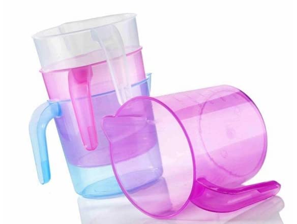 Best House Transparent Plastic Mug/Jug with Handle 1.5 litres Ideal for ...