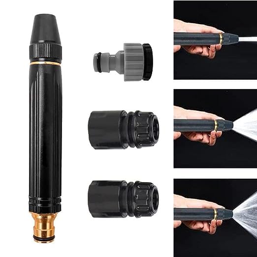 Heavy Duty Metal Water Spray Gun Brass Water Spray Nozzle for 1/2 Hose ...