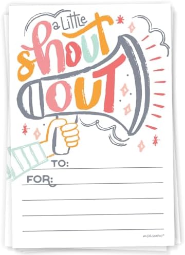 Amazon.com : Fun Shout Out Cards For Employees, Office Staff, Teachers ...