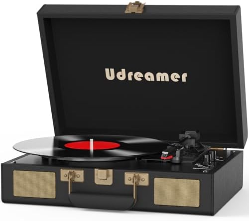Amazon.com: Record Player 3 Speed Bluetooth Portable Suitcase Vinyl ...