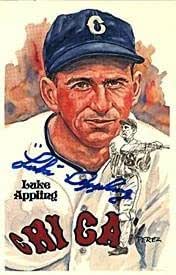 Luke Appling Autographed Post Card - Signed MLB Baseball Cards at ...