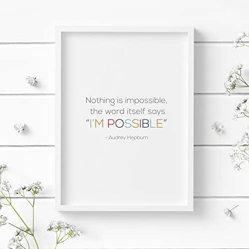 Nothing is impossible. The word itself says I'm possible. | Audrey ...