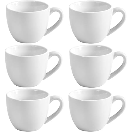 Cosumy Tasse a Cafe Expresso en Ceramique - Lot de 6 Tasses avec ...