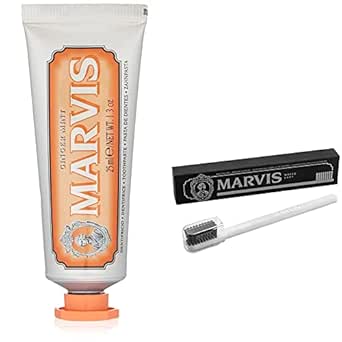 Amazon.com: Marvis TSA Approved Ginger Mint Toothpaste, 1.3 oz & Soft ...