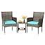 Amazon.com: FDW Outdoor Wicker Bistro Rattan Chair Conversation Sets ...