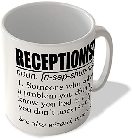 Victorian Printing Co - What Now!? - Gift Funny Receptionist Mug ...