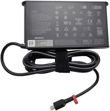 Amazon.com: 135W 100W USB C Slim Laptop Charger Compatible with Lenovo ...