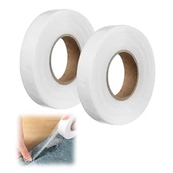 GBULTR 50m Wonder Web Hemming Tape 2 Pack 20MM Width Iron On Hem Tape ...