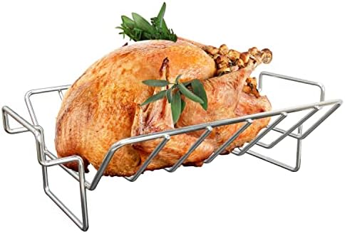 Amazon.com : BBQ Rib Rack For Smoker Stainless Steel Rack For Large Big ...