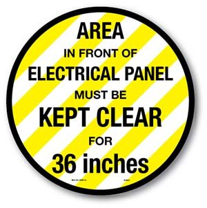 Amazon.com: Beaed - Electrical Panel - Floor Decal : Industrial ...