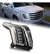 Amazon.com: Duolctrams Chrome HID/Xenon LED DRL Projector Headlight ...