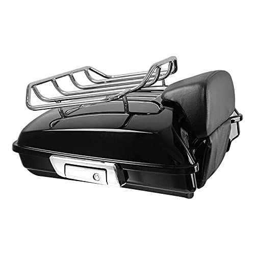 TCMT 5.5" Razor Tour Pack Trunk Backrest Rack Set Fits For Harley ...