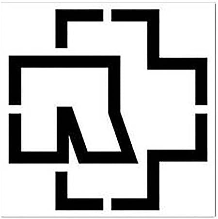 Rammstein Window Sticker Aufkleber Logo Black Schwarz (4”x 4”, 10x10cm ...