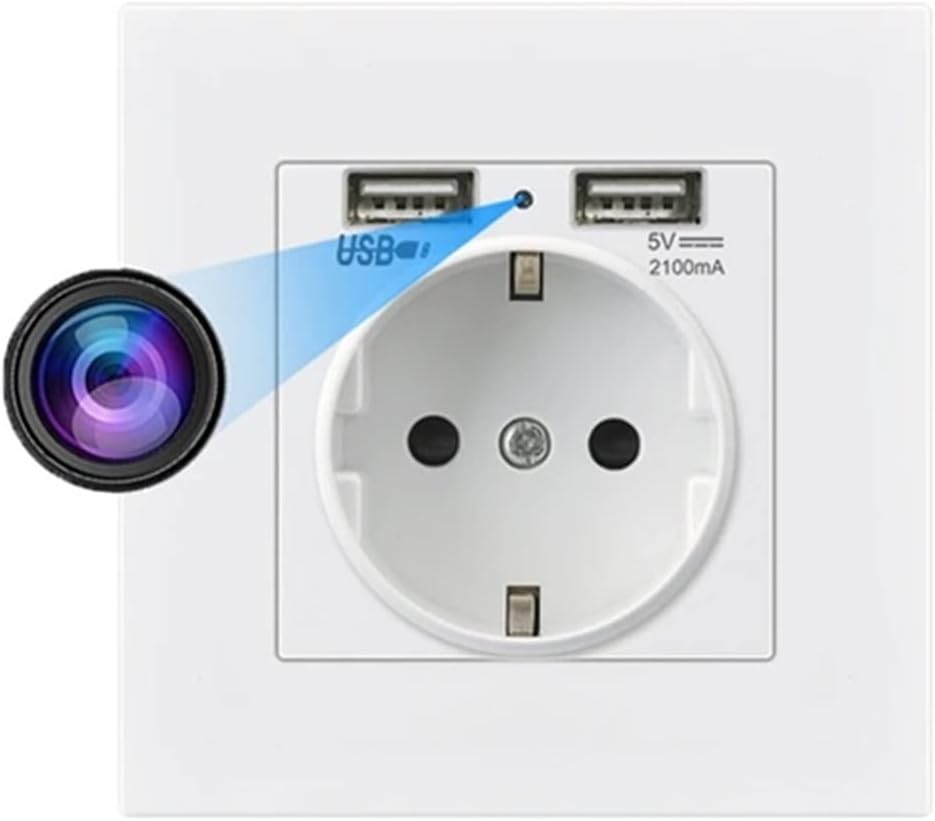 Wall Charger for Hidden Camera WiFi Mini Socket Spy Camera Hidden Spy ...