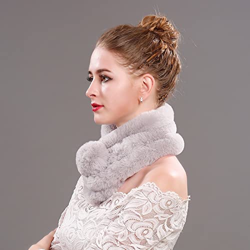 Buy Dressify - Autumn Winter Student Scarf/Girl Imitation Rabbit Fur ...