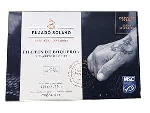 Amazon.com : Pujado Solano Flat Anchovies in Olive Oil Marinated in ...