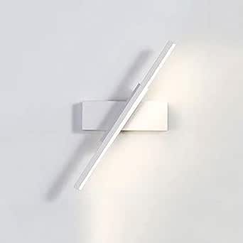 PAMLER Modern Minimalist Indoor Rotatable LED Wall Lamp with Rounded ...