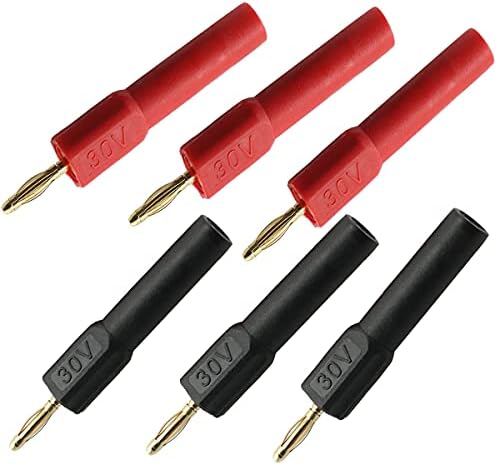 Amazon.com: 6 Pcs Banana Male to Female Plug 2mm to 4mm Socket Probe ...