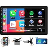 Amazon.com: Single Din Touchscreen Radio with CarPlay: Bluetooth Car ...