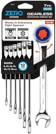 Zero Degree 38141 Ultra-Precise 7-Piece Gearless Ratchet Wrench Set ...