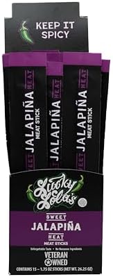 Amazon.com: Lucky Lola’s | Sweet Jalapiña Heat Meat Sticks - 15 Pack ...