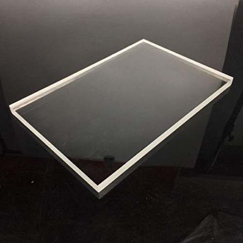 BIGIMALL Acrylic sheet Transparent/Clear 10 inch x 10 inch 10mm pack of ...