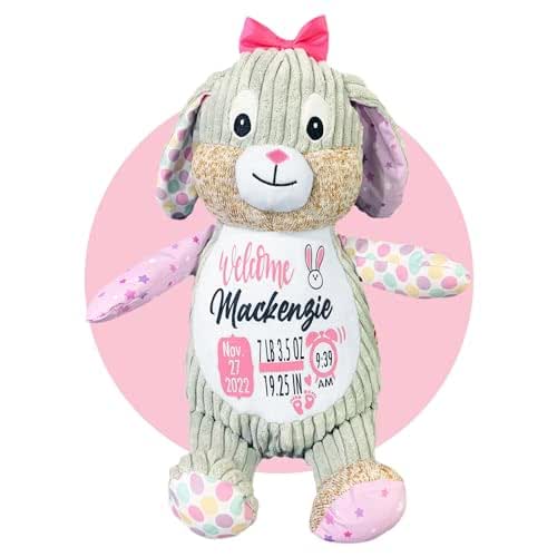 Amazon.com: Birth Stats Stuffed Animal - Personalized Birth ...