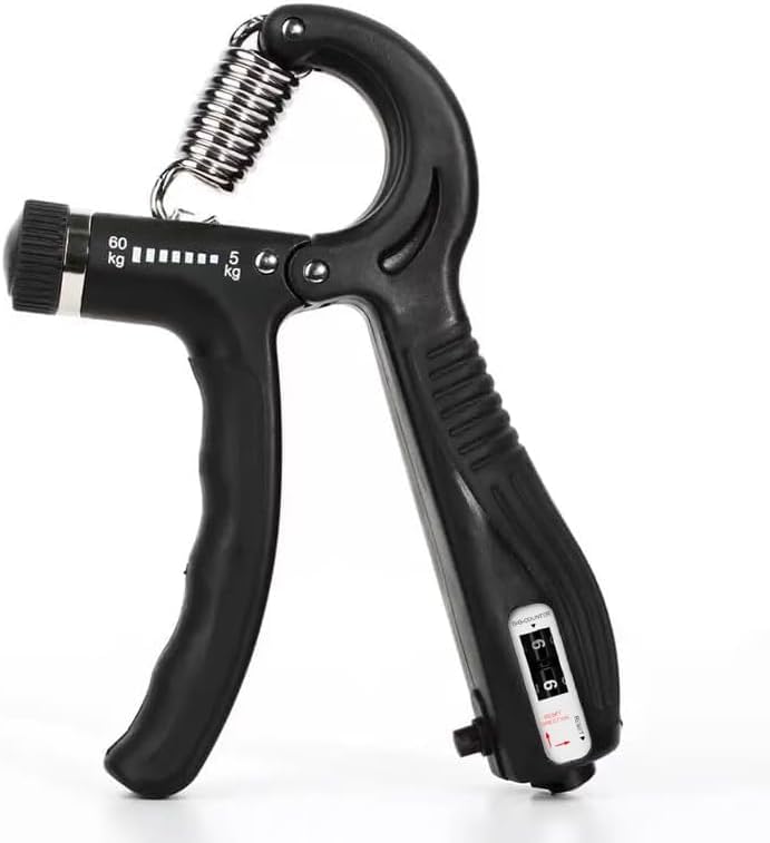 Amazon.com : JTHEW Adjustable Hand Gripper with Smart Counter, 5-60kg ...