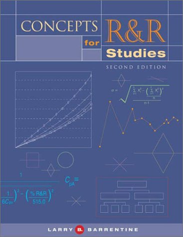 Concepts for R&R Studies: Barrentine, Larry B.: 9780873895576: Amazon ...