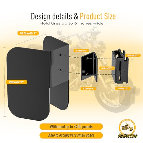 Snapklik.com : Ruiru Bro 2 Pack E Track Motorcycle Chock,E Track Wheel ...