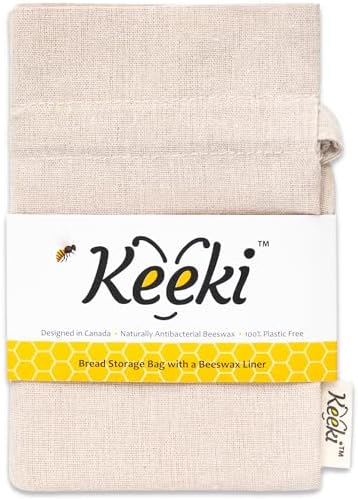 Amazon.com: Keeki Bag - The Original Beeswax Lined Bread Bag for ...
