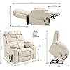 Amazon.com: LITVZ 180 Degrees Lay Flat Lift Recliner Chair with Heat ...