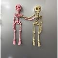 2 Pcs Poseable Skeleton Refrigerator Magnets 3D Printed Decorative ...