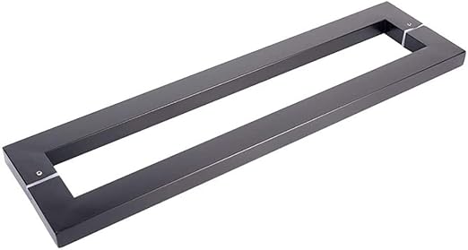 QHLMLL Heavy-Duty Square Tube Handle, Stainless Steel Office Glass Door ...