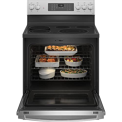 GE PB935YPFS 30 Inch Electric Smart Range with 5 Radiant Elements, 5.3 ...
