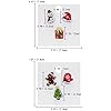 Amazon.com: 9 Pieces Christmas Brooch Pin Set Cute Christmas Pins ...
